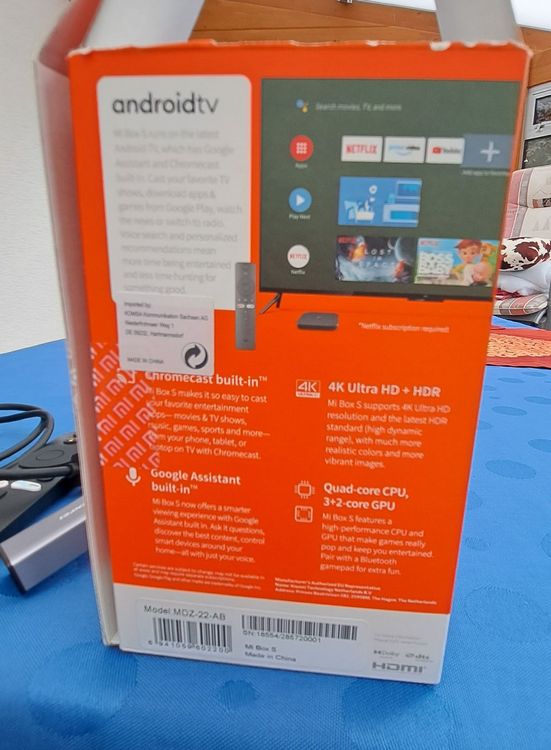 Xiaomi MI Box S mit USB Ethernet Adapter und 23 Mt Garantie (Gebraucht ...