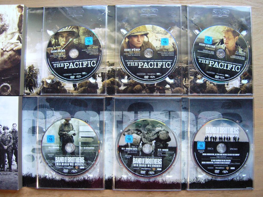 Band of Brothers - (6 DVDs) & The Pacific (6 DVDs) STEELBOOK (Gebraucht ...