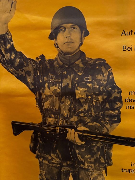 Plakat Schweizer Armee Militär „HALT“ vor Bunker und Festung (Neu ...