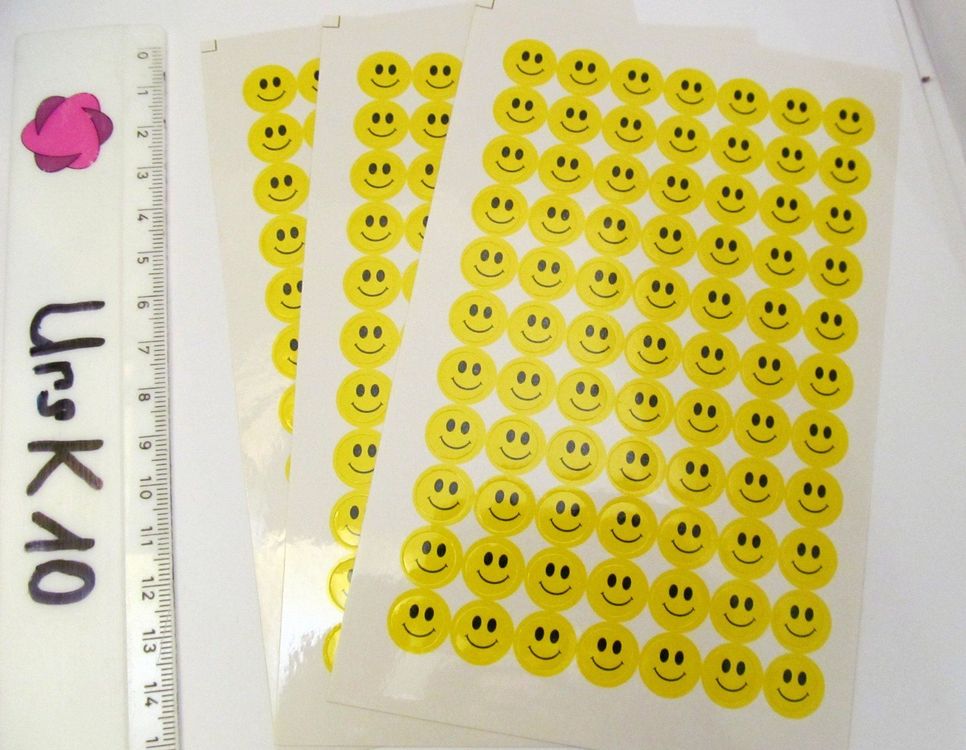 Smiley Emoji Sticker 10mm Total 231 St. (Neuf avec emballage d'origine ...