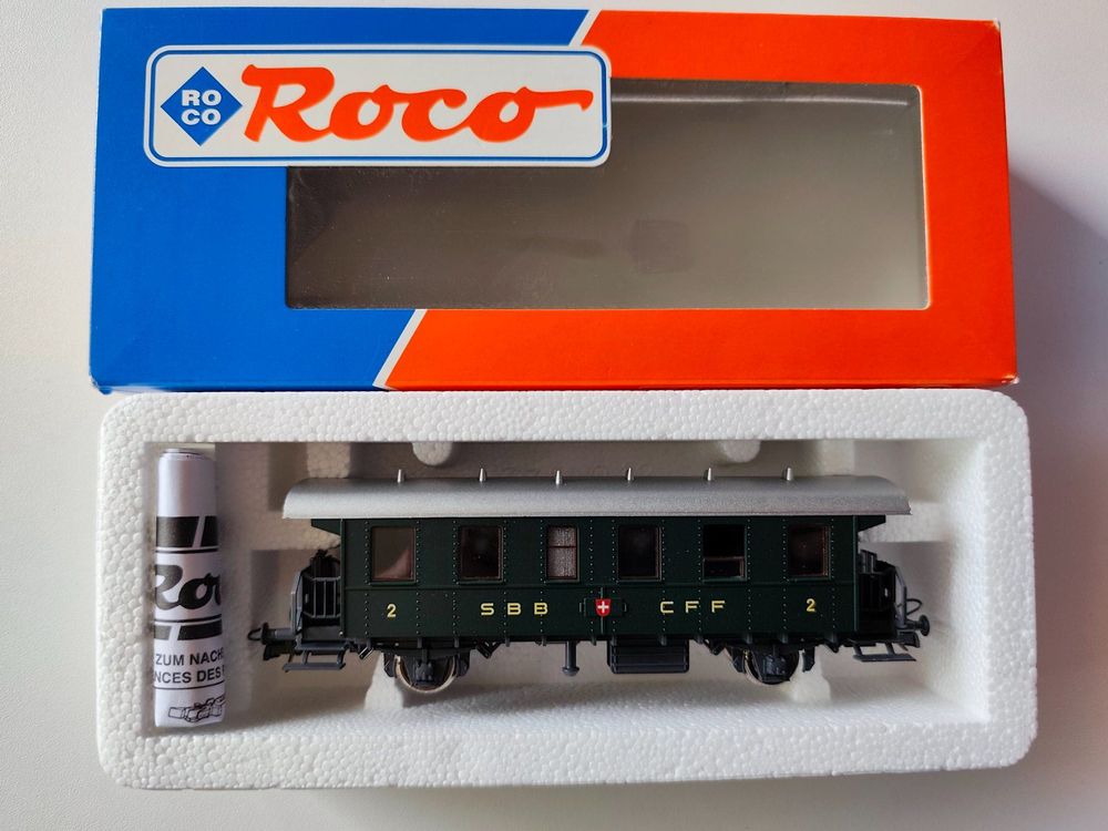 Personenwagen 2. Klasse der SBB von Roco H0, GS, Fabrikneu (Neu und ...