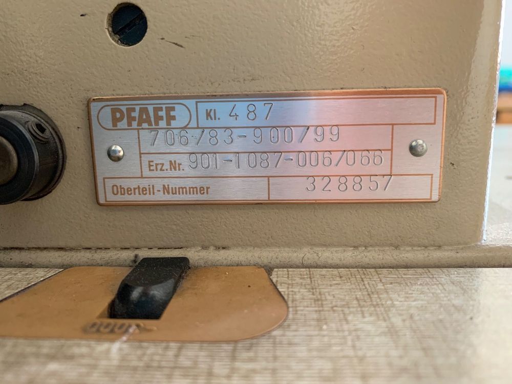 Industrienähmaschine Pfaff 487 mit Differential-Transport (Gebraucht ...