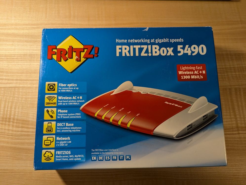 Fritz!Box 5490 Fiber Optic and Wifi router (Gebraucht) in Andermatt für ...