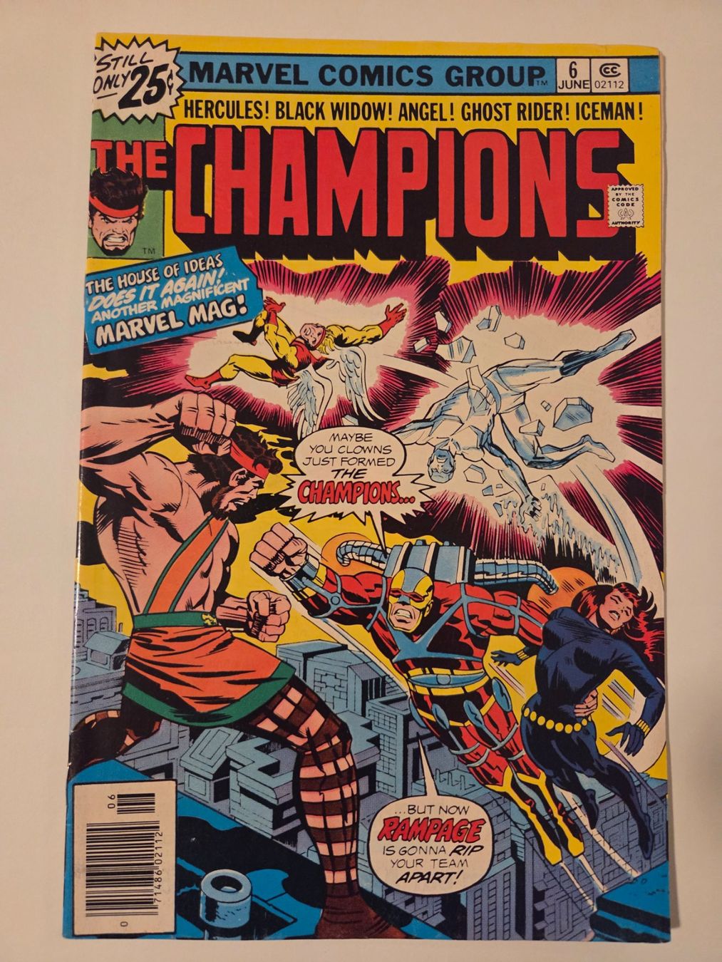 THE CHAMPIONS #6 (Marvel, 1976) Hercules, Black Widow (Gebraucht) in ...