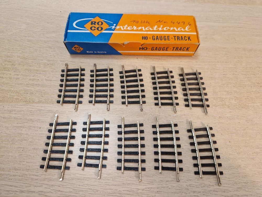 Roco 10 x 4434 gebogenes gleis H0 (Gebraucht) in St-Aubin-Sauges für CHF 7 – mit Lieferung auf ...