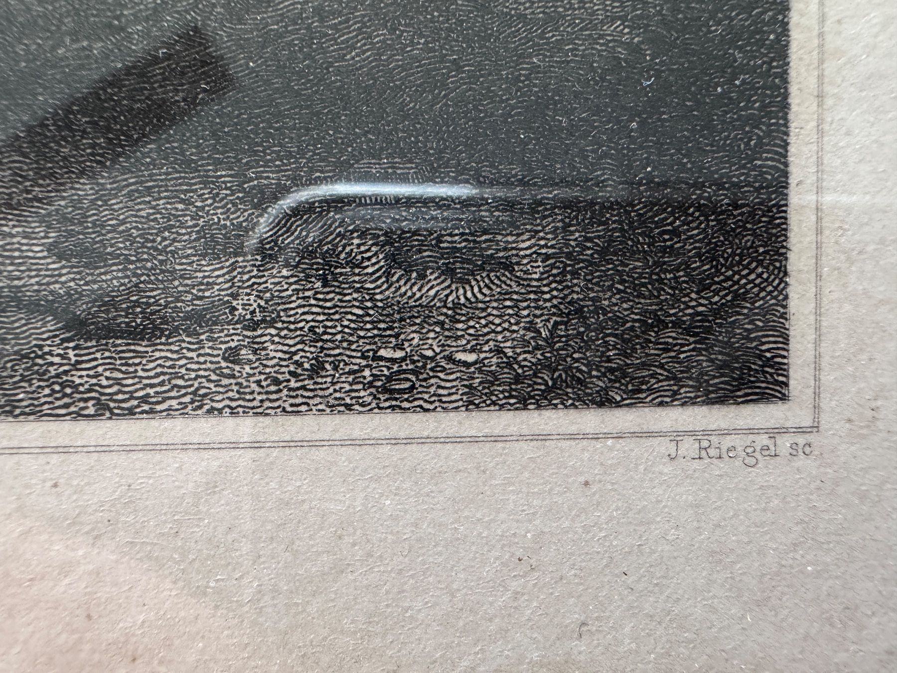 Alter Stich „Der Sturm auf der Heide“ von J. Riegel (Gebraucht) in ...