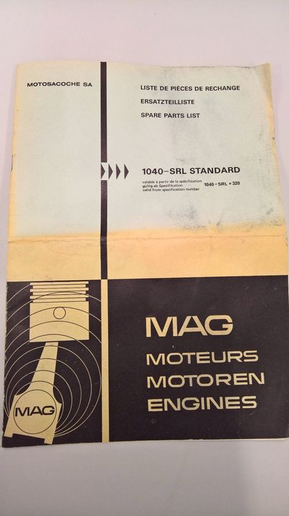 MAG Motoren 1040 SRLx320 EL (PDF) (Gebraucht) in Brunnen für CHF 5 ...