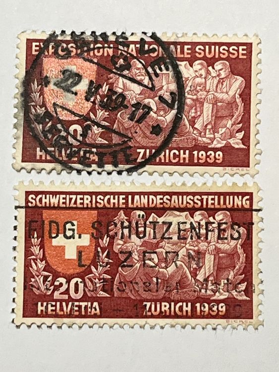Timbre exposition nationale Suisse 1939, cachet! | Kaufen auf Ricardo