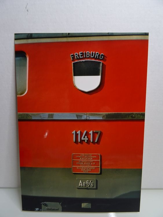Foto Wappen SBB Ae 6/6 11417 "FREIBURG" Lokomotive Olten 02 (Gebraucht ...