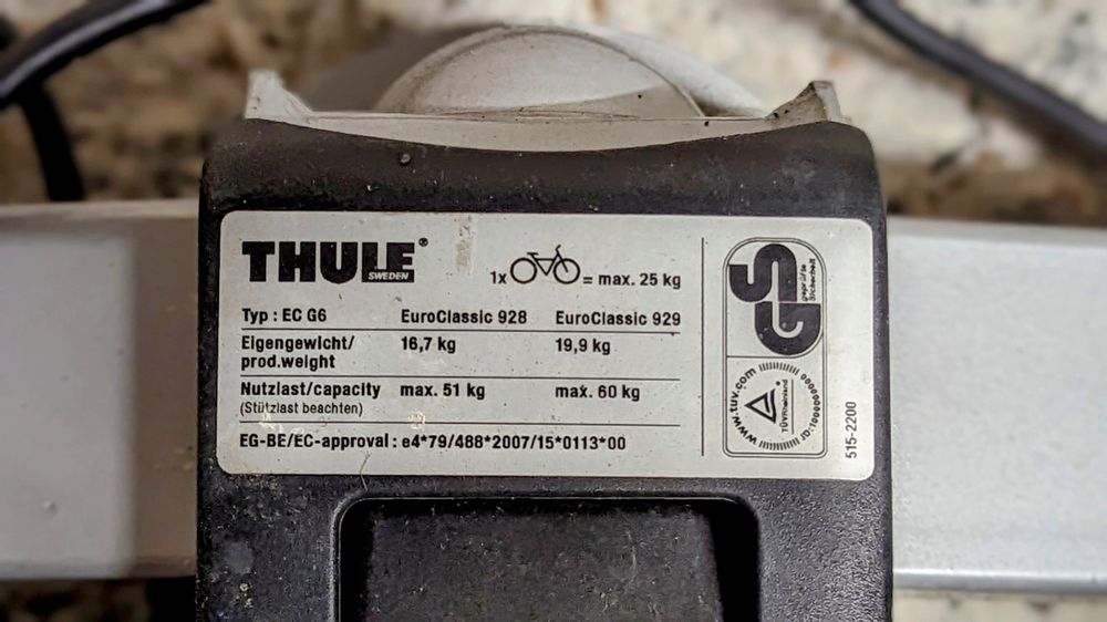 Thule Euroclassic 928 Kupplungsträger mit Erweiterung (2+1) | Kaufen ...