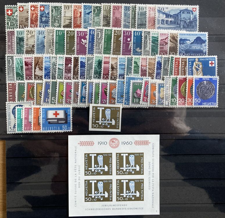 Pro Patria 1945-1963 postfrisch (**), SBK 317 Fr. | Kaufen auf Ricardo