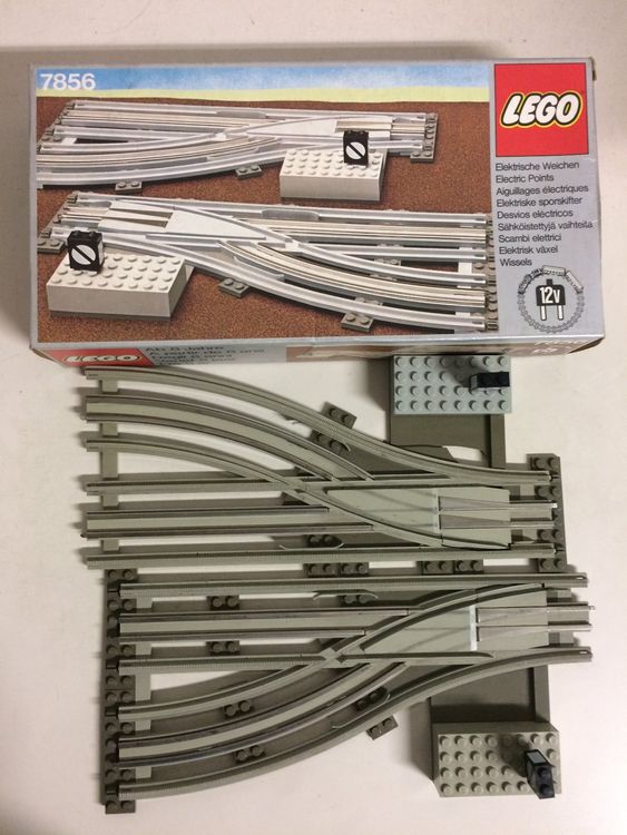 LEGO vintage train set 7856 ELECTRIC POINTS damaged incomple | Kaufen ...