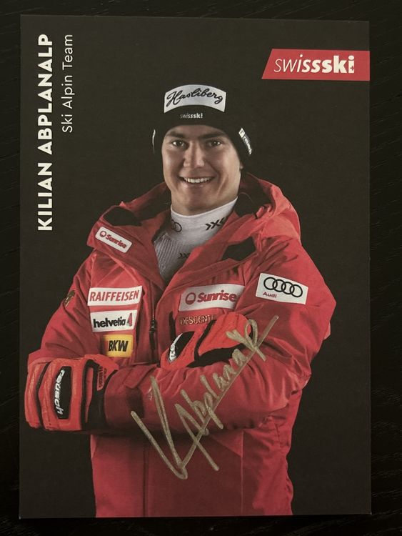 Signierte Autogrammkarte Kilian Abplanalp SwissSki Ski Alpin (Gebraucht) in Uetendorf für CHF 5 ...