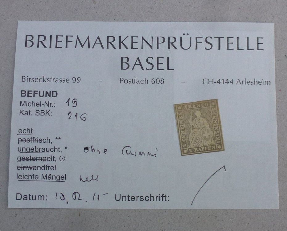 ++ Strubel 21G ungebraucht mit Befund (Gebraucht) in Walkringen für CHF 75 – mit Lieferung auf ...