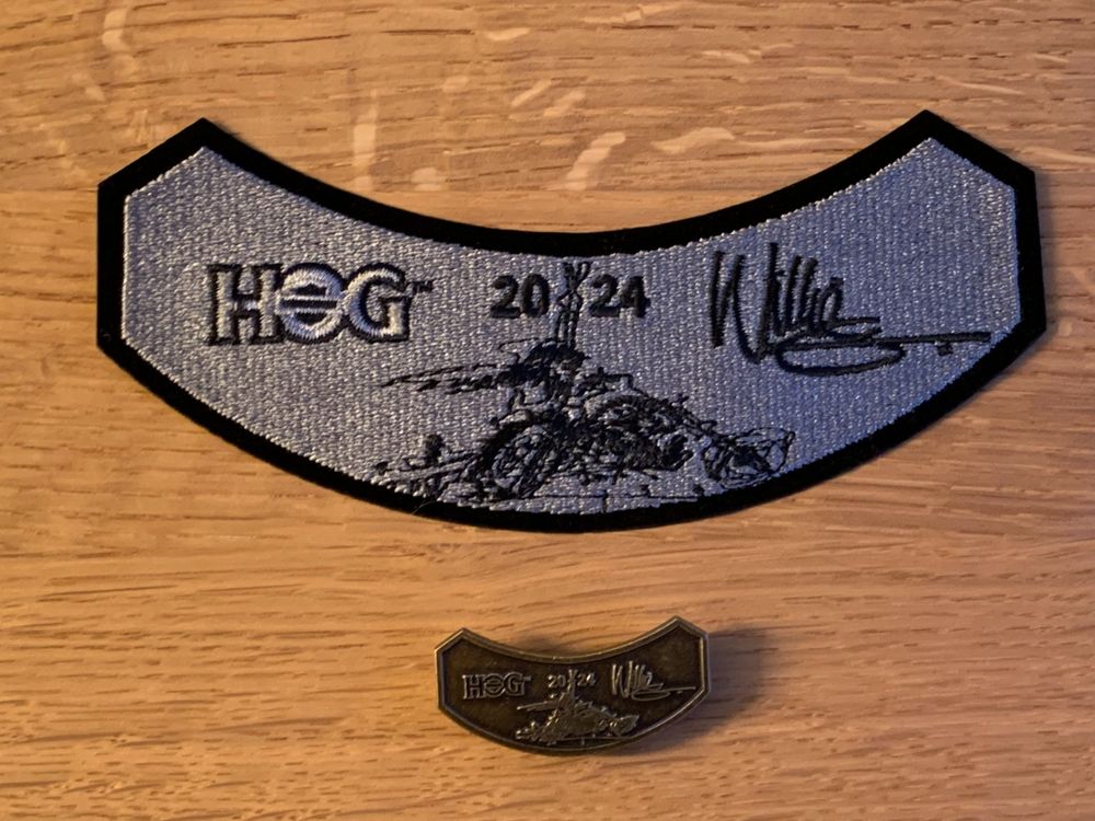 Harley Owners Group 2024 Patch und Pin, Top Zustand (Gebraucht) in ...