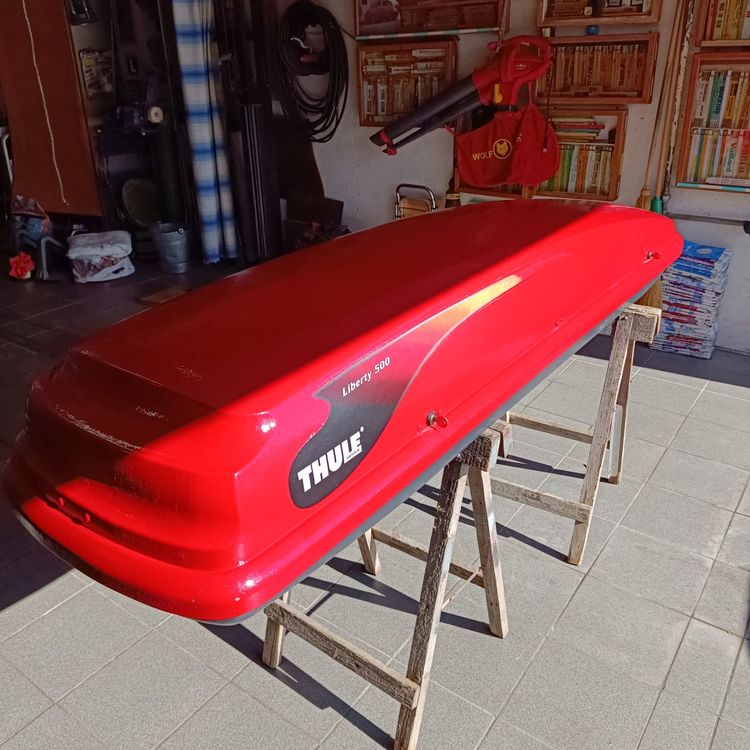 Thule Liberty 500 Dachbox, rot, ideal auch für Skiurlaub! (Gebraucht ...