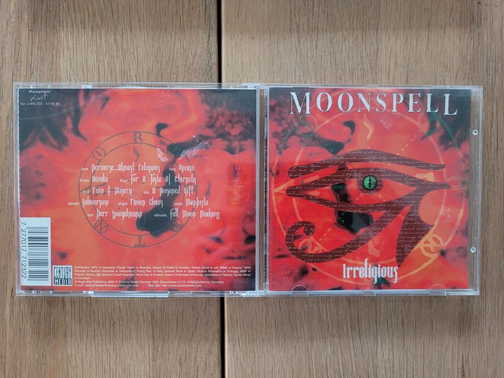 CD Moonspell - Irreligious, 1996 (Gebraucht) in Nebikon für CHF 3 – mit Lieferung auf Ricardo kaufen