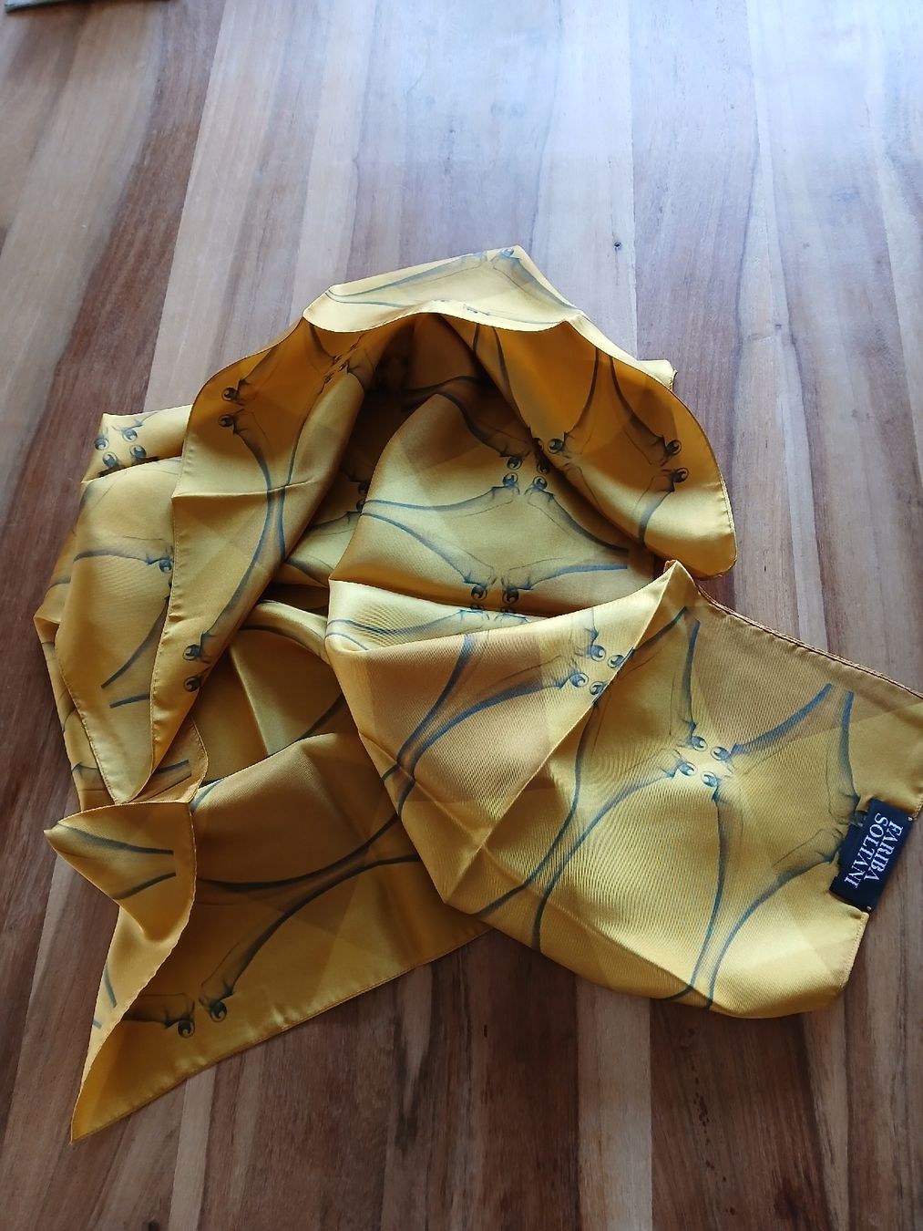 NEW! Elegant 100% Silk Scarf by Fariba Soltani - Made in Ita (Neu und ...