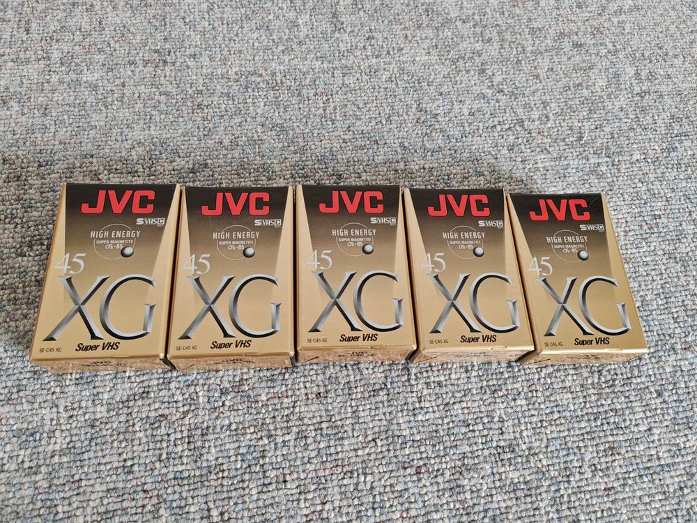 5x JVC Super VHSC XG45 Tapes | Kaufen auf Ricardo