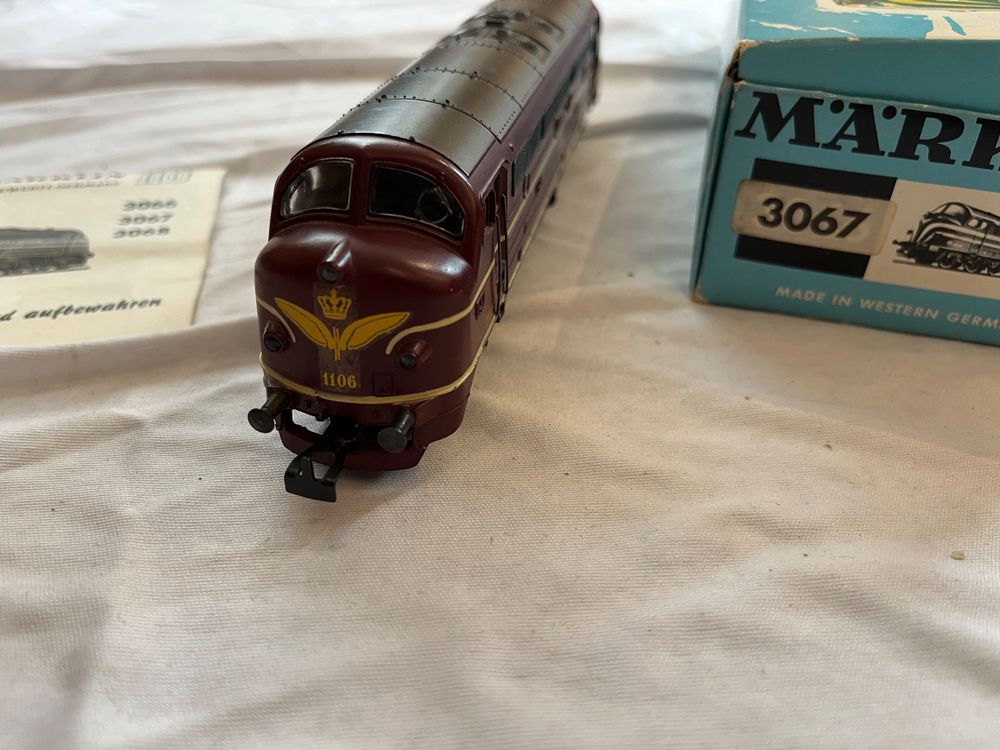 Märklin 3067 Diesellok Schiebebild DSB MY 1106 OVP 1965 (Gebraucht) in ...
