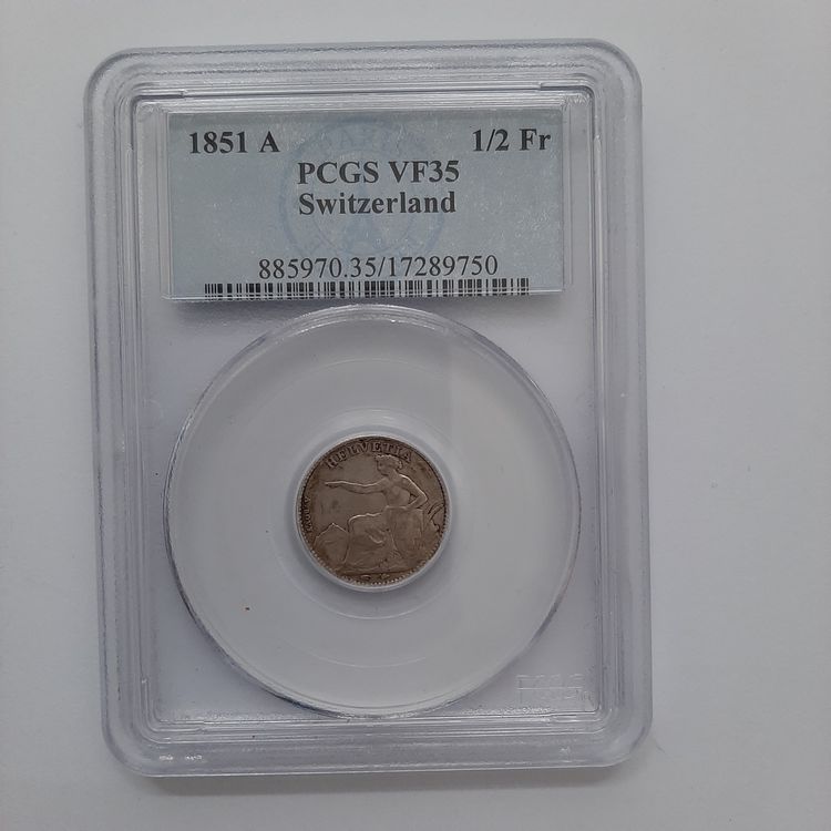 1/2 Fr. 1851 A PCGS VF35 | Kaufen auf Ricardo