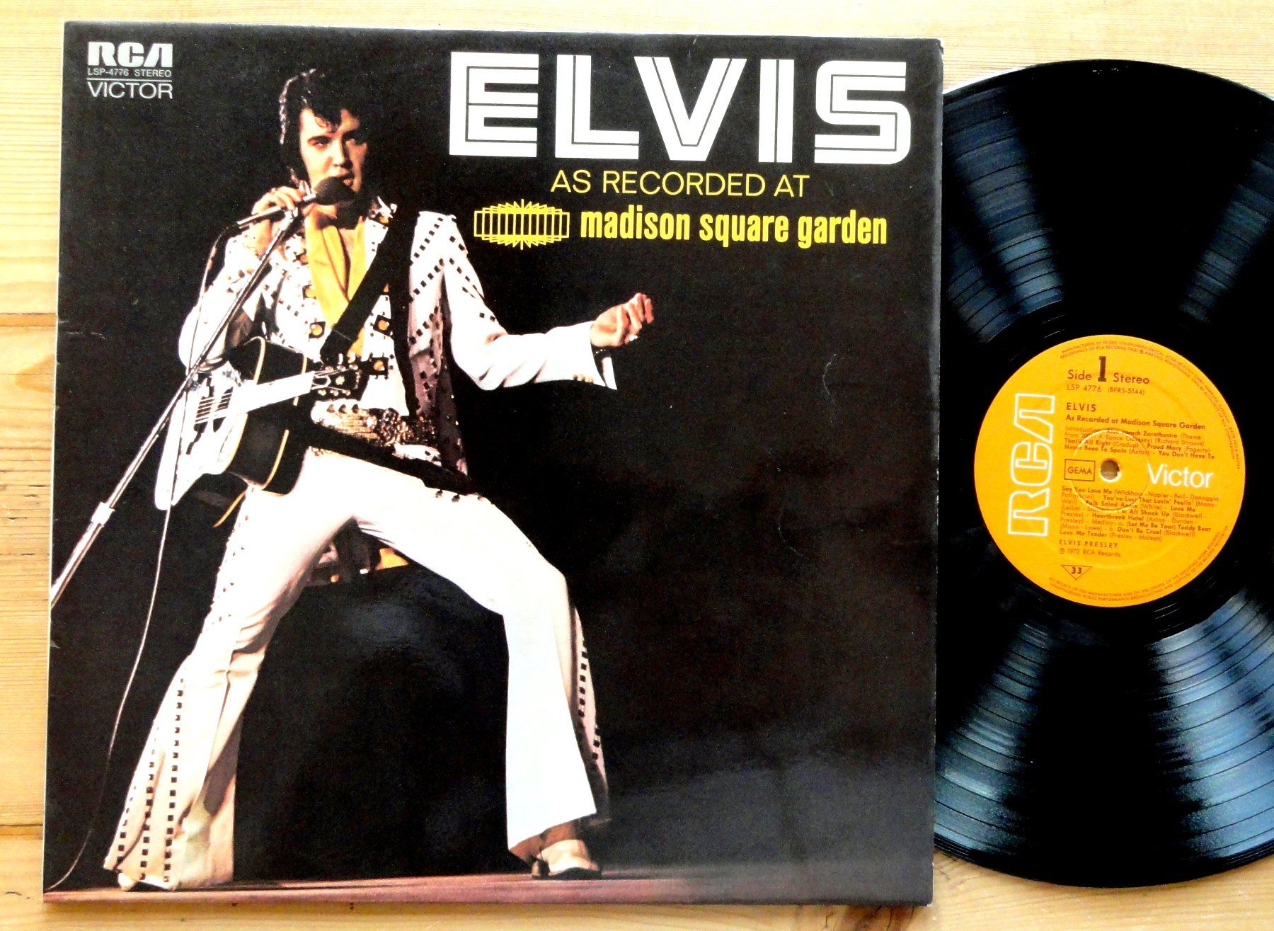 LP ELVIS PRESLEY madison square garden RCA 1972 mint (Gebraucht) in ...