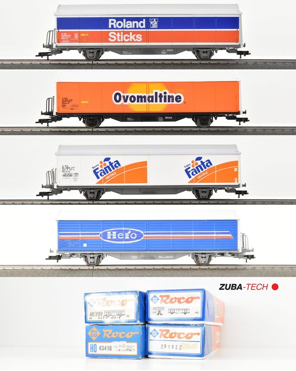 Roco 4x Schiebewandwagen der SBB H0, GS mit OVP | Kaufen auf Ricardo