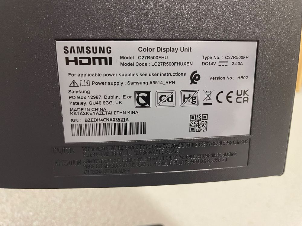 Samsung HDMI 27 inch Color display curved monitor (Gebraucht) in ...