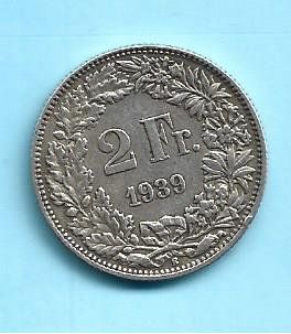 2 Fr. 1939 Silber (Gebraucht) in LIESTAL für CHF 7 – mit Lieferung auf Ricardo kaufen