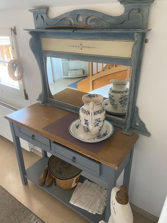 Shabby Kommode und Jugendstil Spiegel (D'occasion) à Cham pour CHF 390 ...