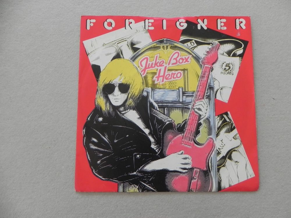 Single 7" USA Hardrock Band Foreigner 1981 Juke Box Hero | Kaufen auf ...