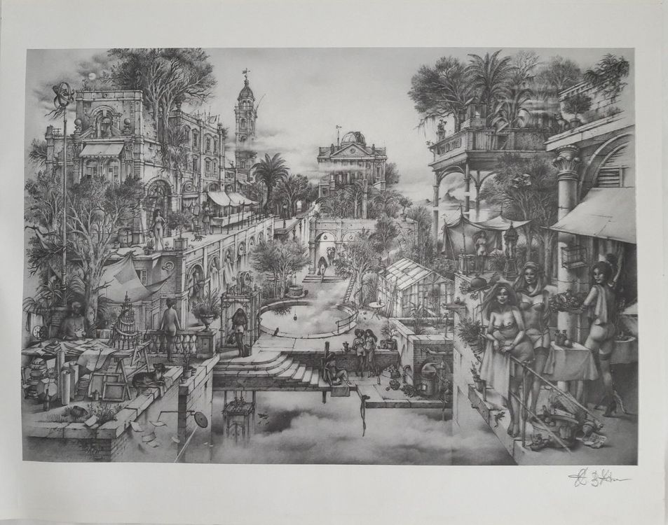 Erotische Lithographie sig. Alain Babel | Kaufen auf Ricardo