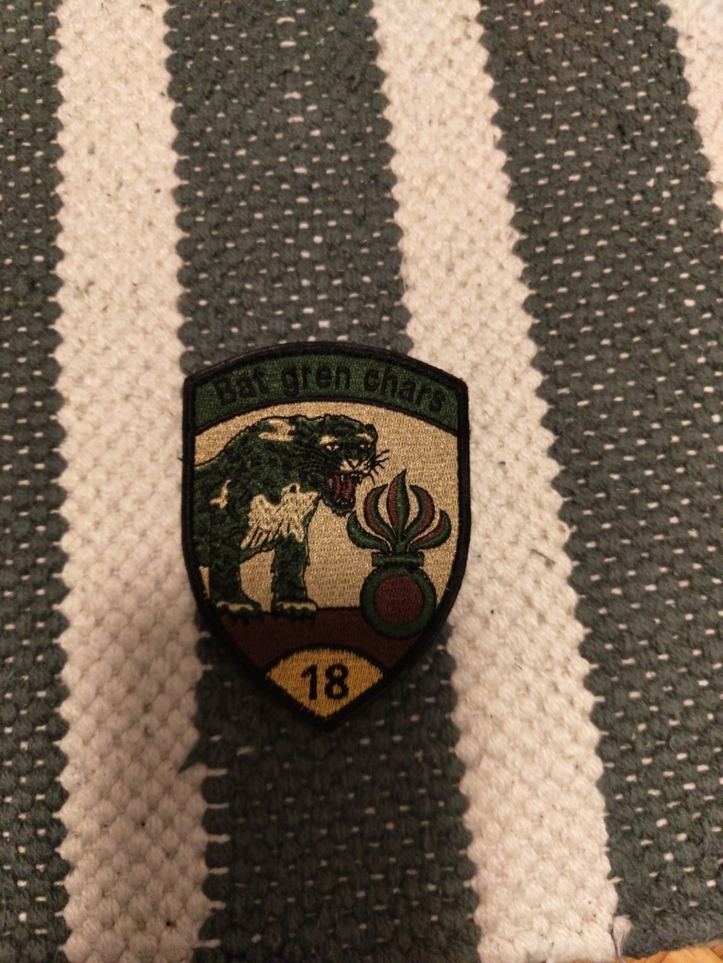 Bat. Gren Chars 18 Badge mit Klett (Gebraucht) in Jona für CHF 4 – mit ...