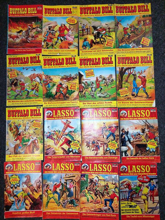 16 X BUFFALO BILL & LASSO COMICS | Kaufen auf Ricardo