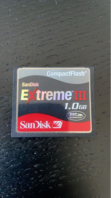 SanDisk Extreme III 1.0GB CF Karte (Gebraucht) in Zürich für CHF 14 – mit Lieferung auf Ricardo ...