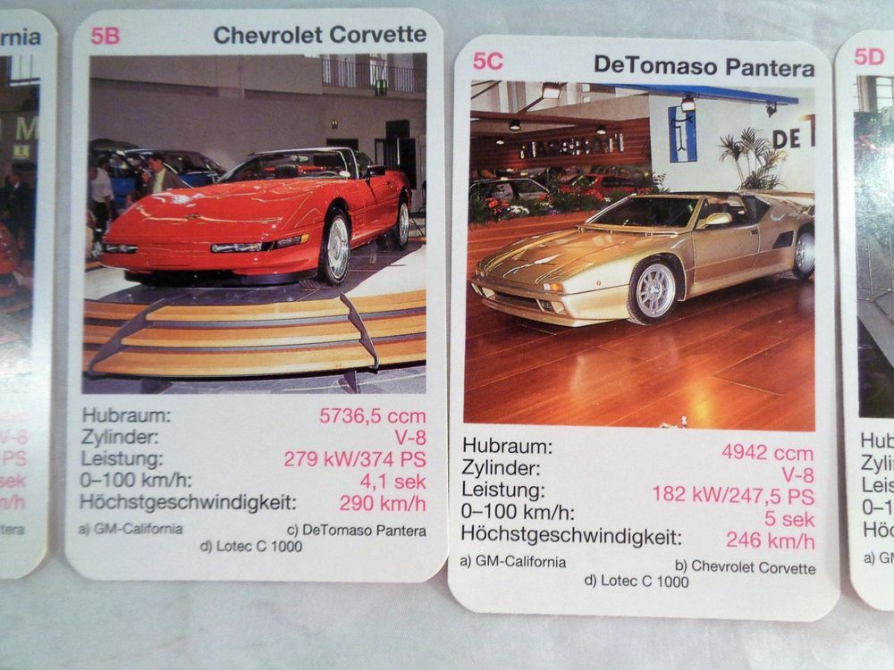 Auto Quartett - Motor Show / Piatnik (Gebraucht) in Bellach für CHF 5 ...