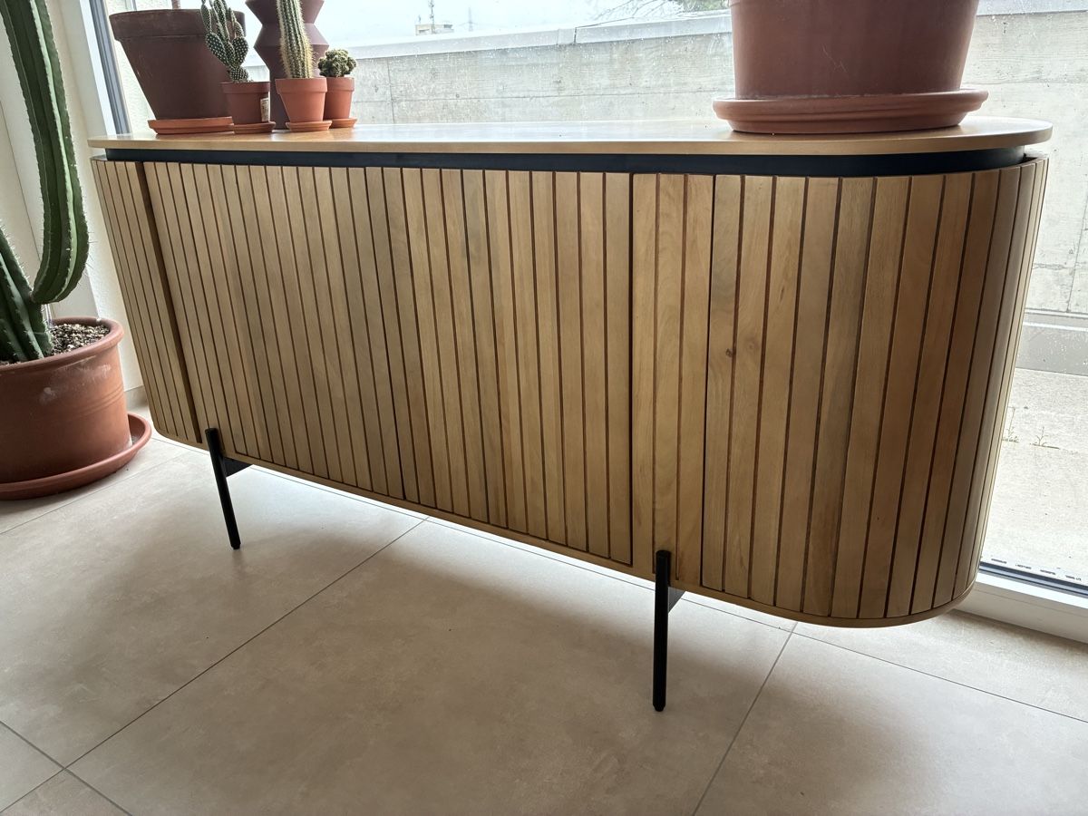 Kave Home Licia Sideboard 170 cm aus Mangoholz, neuwertig (Neu (gemäss ...