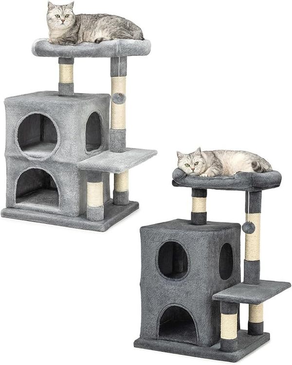 Kratzbaum Katzenbaum Stabiler Kletterbaum Spielhaus Turm 80 (Neu (gemäss Beschreibung)) in ...