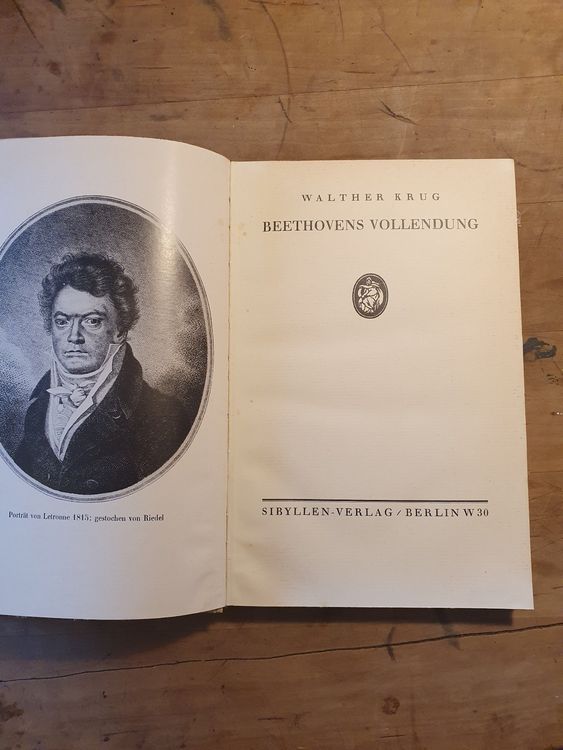 beethovens vollendung - walter krug (Gebraucht) in Zürich für CHF 1 ...