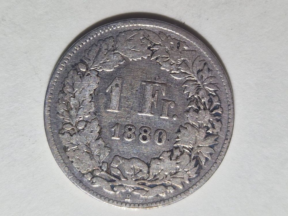 1fr Silber 1880 | Kaufen auf Ricardo