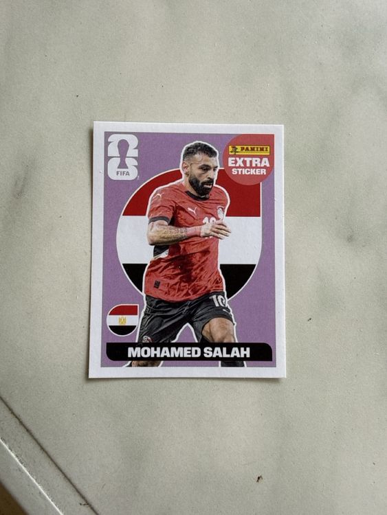 Panini Extra Sticker FIFA World Cup 2026 - Mohamed Salah (Neuf avec ...