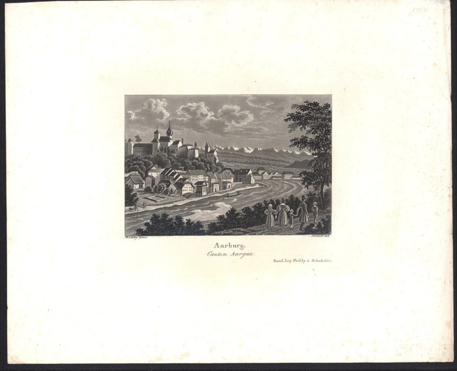 Aarburg Aquatinta von Meichelt (Gebraucht) in Rafz für CHF 45 – mit Lieferung auf Ricardo kaufen