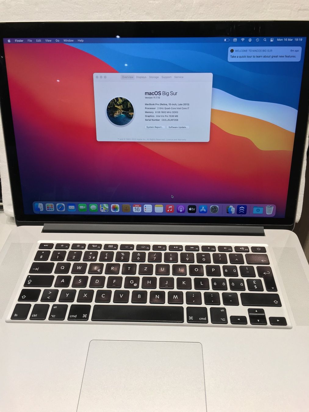 MacBook Pro Core i7, 15" Model A1398 [Rif: 5051] (Gebraucht) in Locarno ...