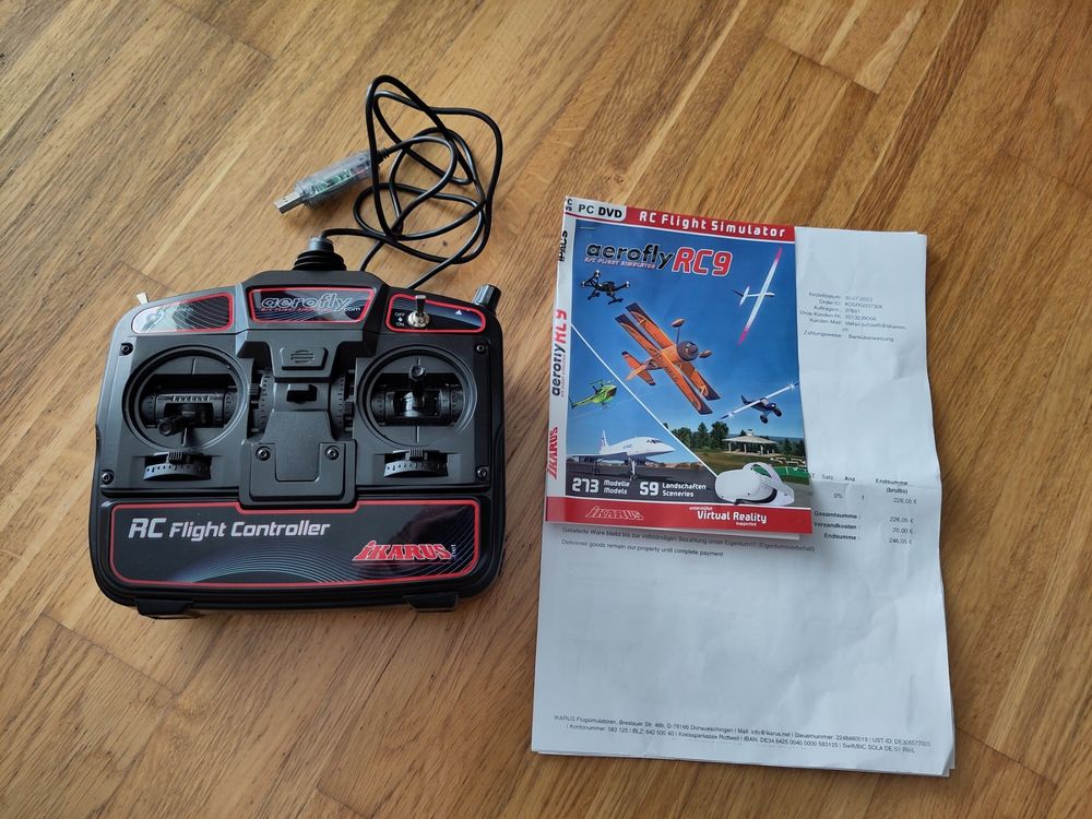 RC Flight Controller + Simulator AeroFly RC9, neuwertig | Kaufen auf ...