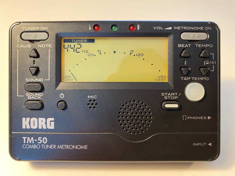 KORG TM-50, Chromatisches Stimmgerät / Tuner und Metronom (Gebraucht) in Sursee für CHF 4 – mit ...