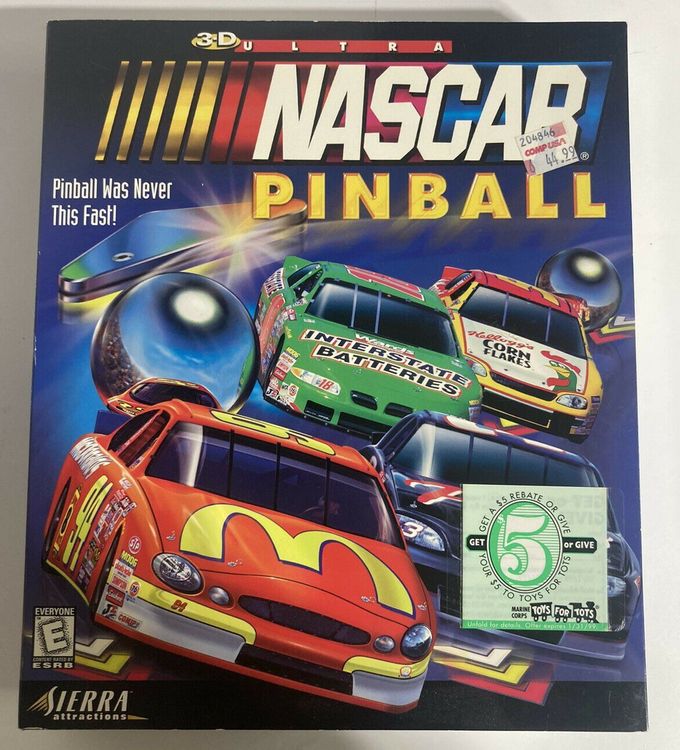 3D Ultra NASCAR Pinball Big Box PC Game US Version (Neu und ...