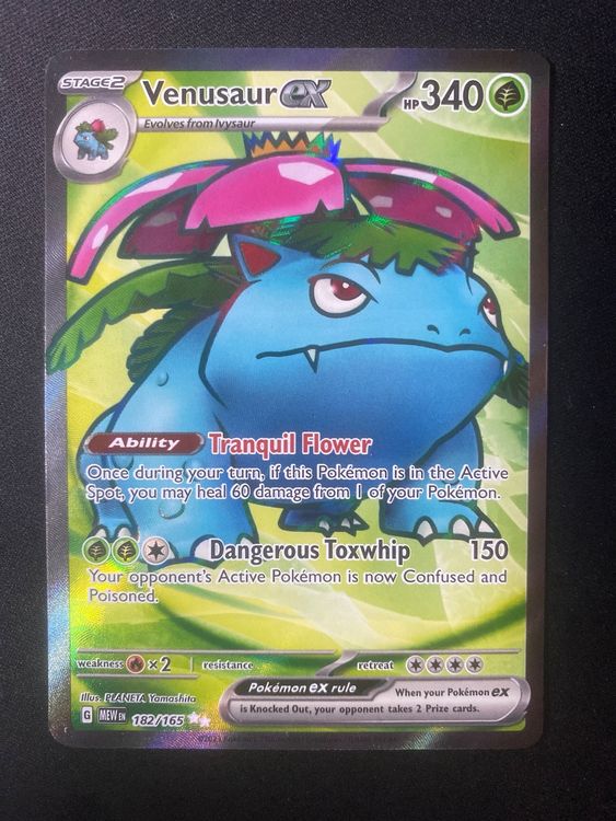 Venusaur ex Full Art 182 - Bisaflor ex - MEW 151 - EN | Kaufen auf Ricardo