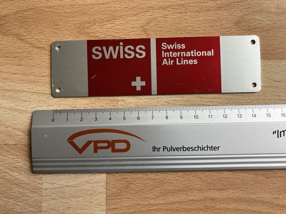 Swiss International Tyler (💰) Brûlé Trolley Plakette (Gebraucht) in ...