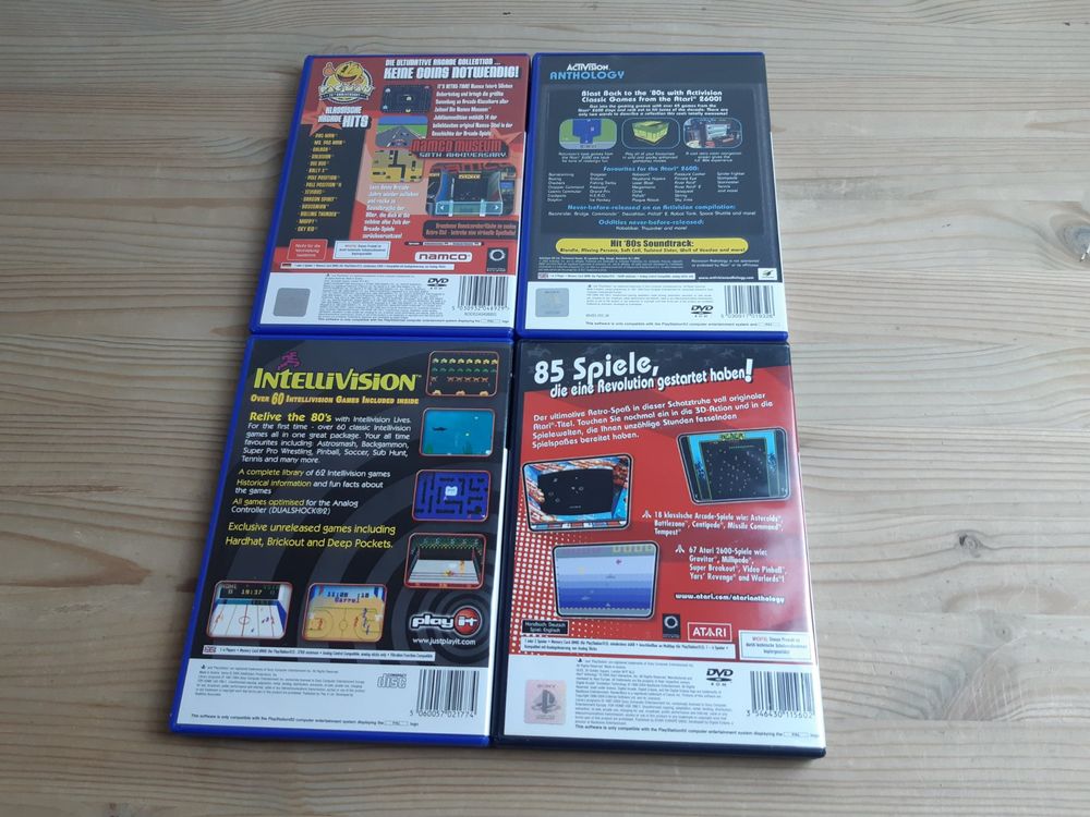 Retro Games Set: Namco Museum Atari Activision Anthology PS2 (Gebraucht ...
