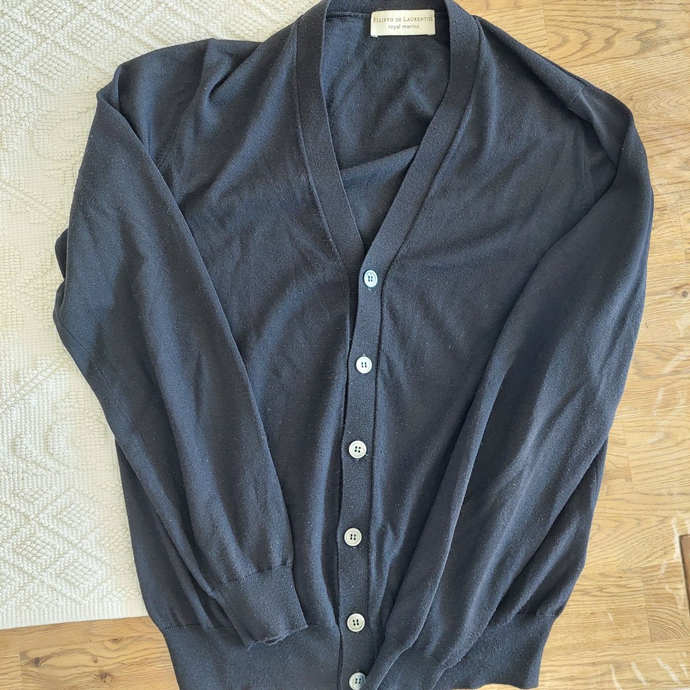 Filippo de Laurentiis Strickjacke Sakko 48 M Merino 120's (Neu (gemäss ...